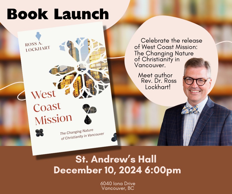 Book Launch of West Coast Mission by Rev. Dr. Ross Lockhart - St ...